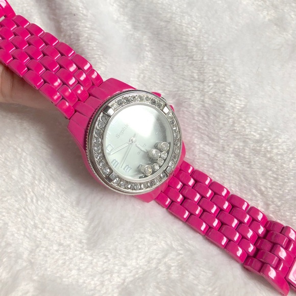 Accessories | Sophie Floating Crystals Watch | Poshmark